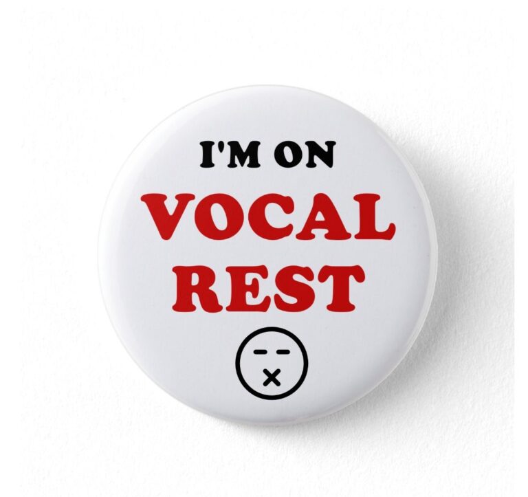 Vocal Rest Badge - Shop | Artistic Sports Physiotherapy